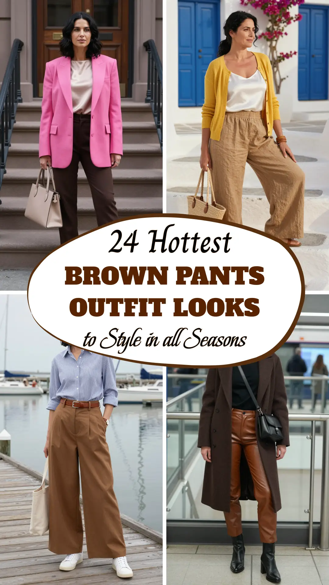 24 Best Brown Pants Outfit Ideas for Women 2026 🤎 | Chic, Trendy ...