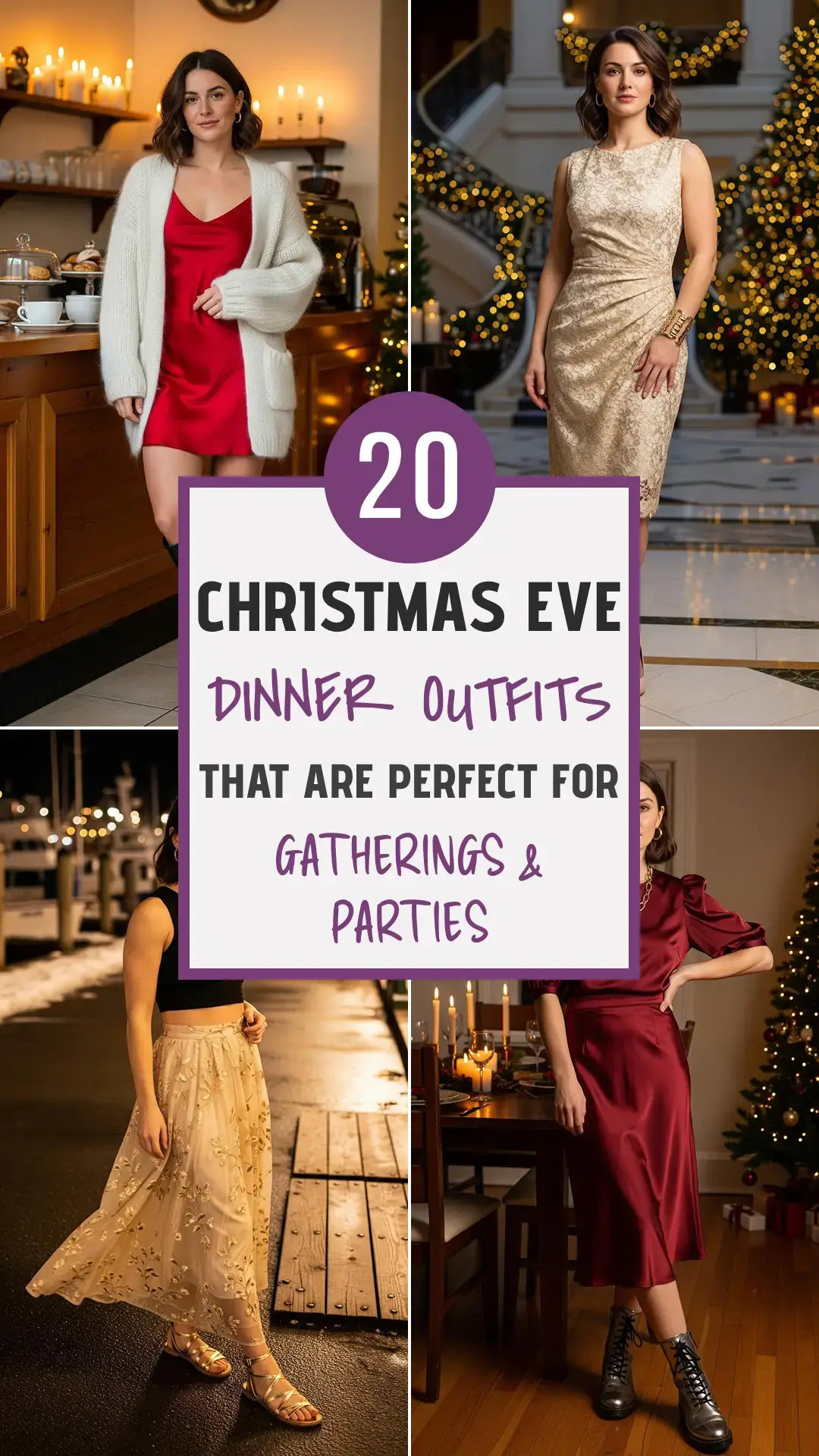 20 Christmas Eve Dinner Party Outfits That Are Not Red and Green 2025 🎄 ...