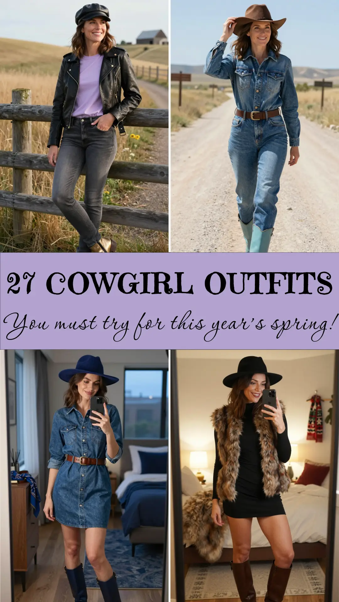 27 Cute Cowgirl Outfits for Women 2026 🤠 | Best Western Style Ideas ...