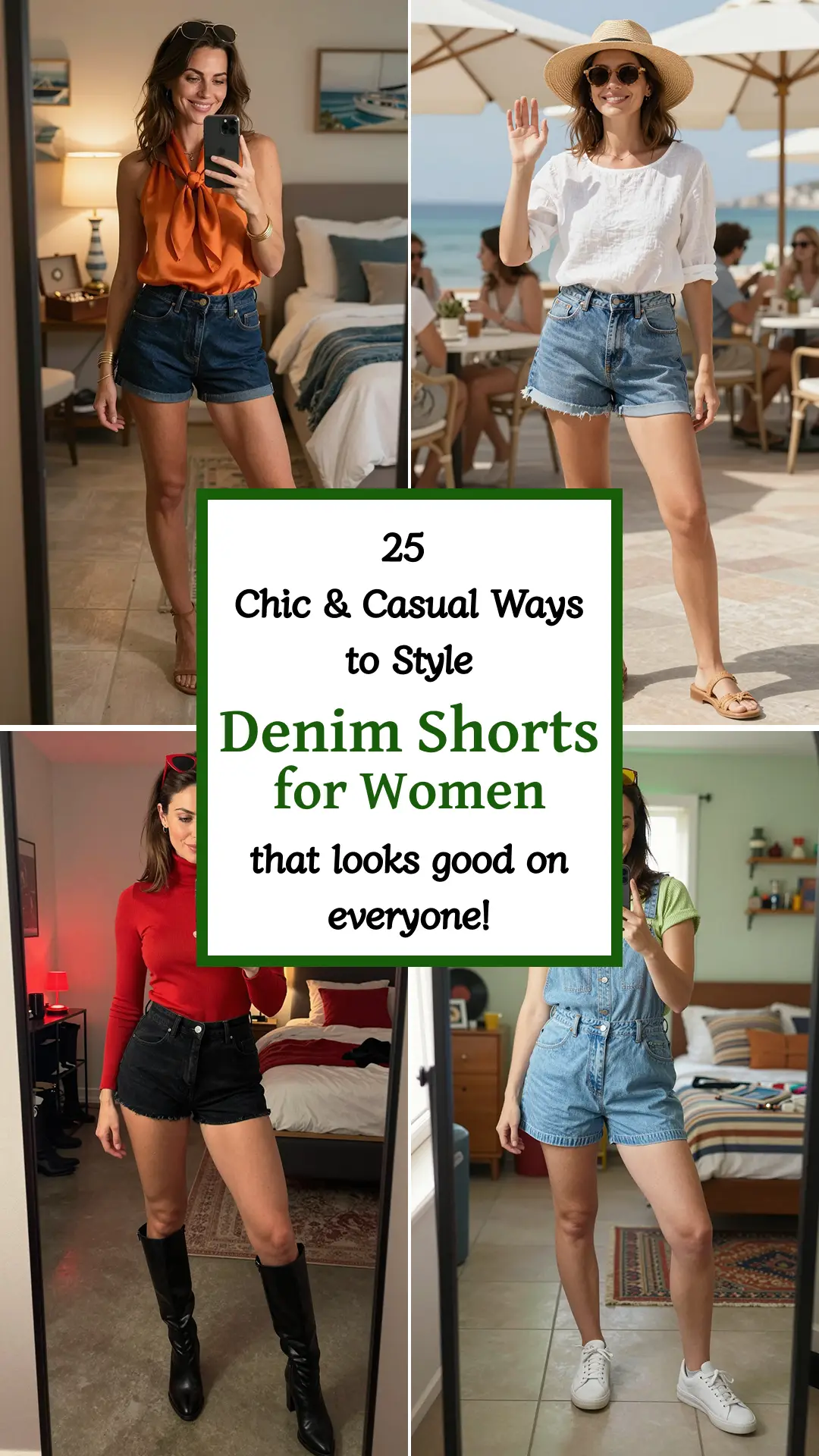 25 Cute Denim Short Outfits for Women 2026 👖 | Best Spring & Summer ...