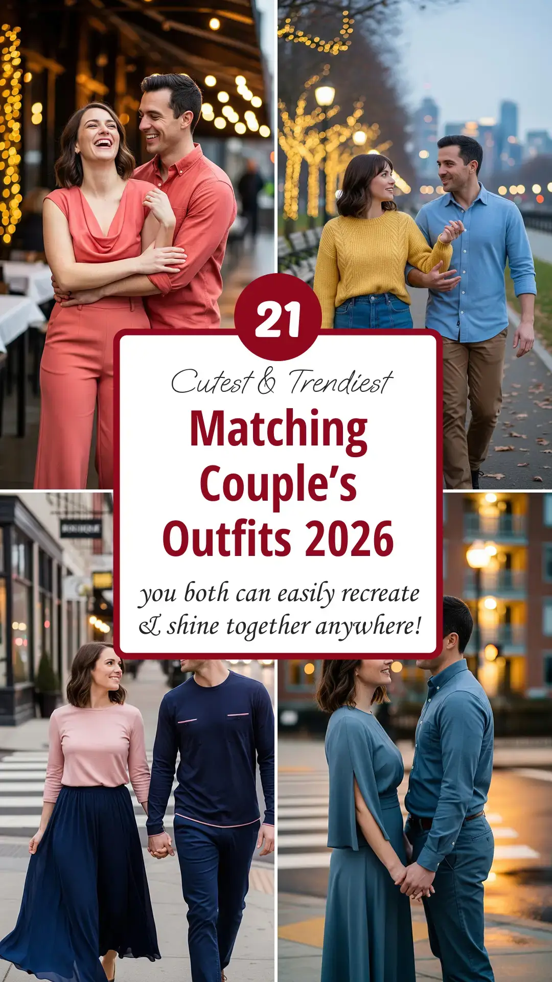 21 Romantic Matching Couples Outfits That'll Make You Look Amazing ...