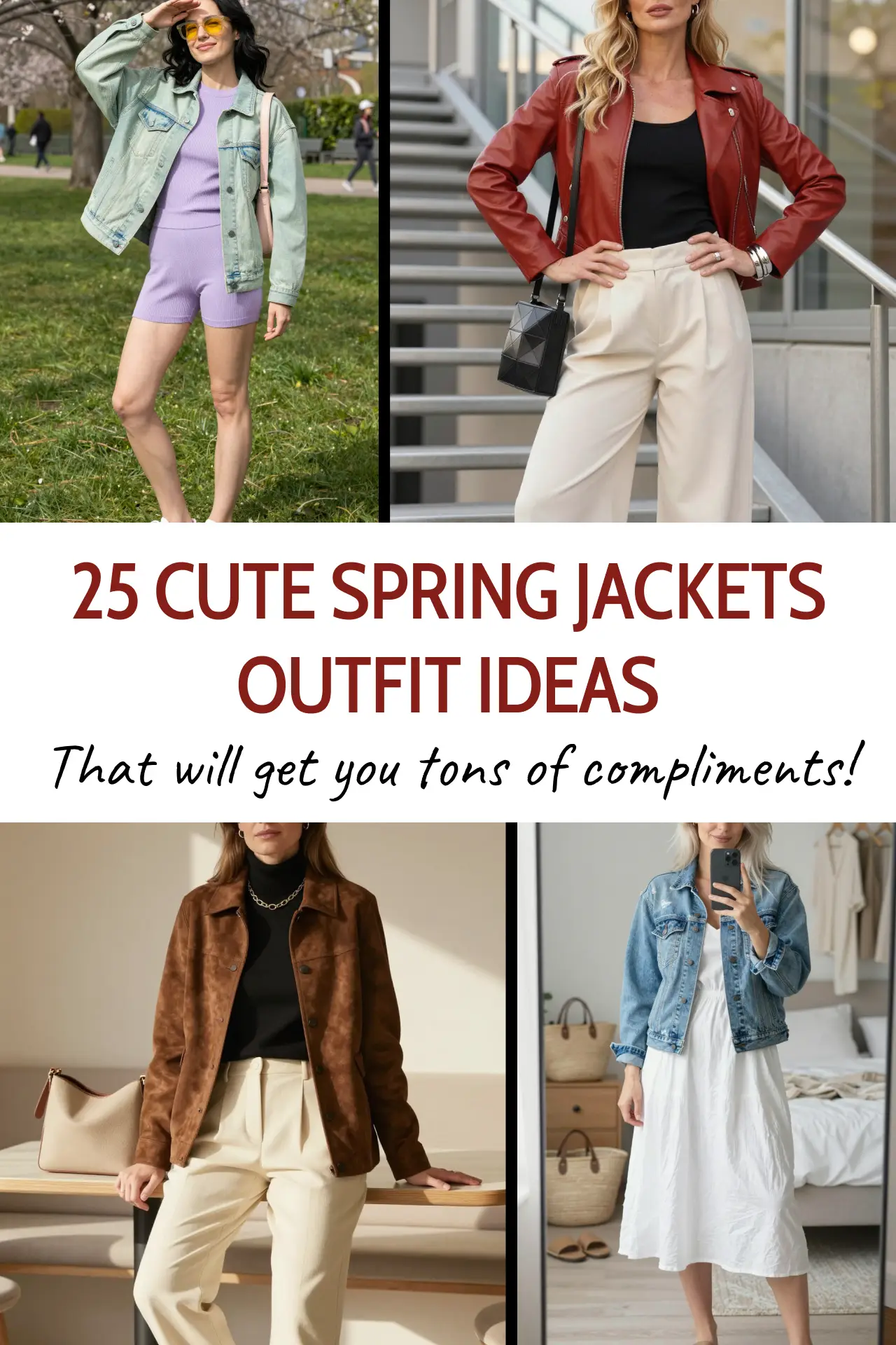 25 Best Spring Jacket Outfit Ideas for Women 2026 🌸🧥 | Trendy, Cute ...